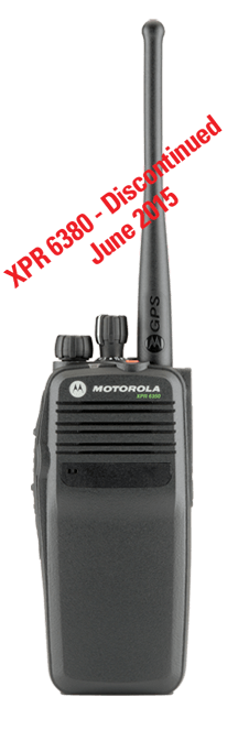 Discontinued Motorola XPR 6380 Portable Two Way Radio Radio Comm Co.